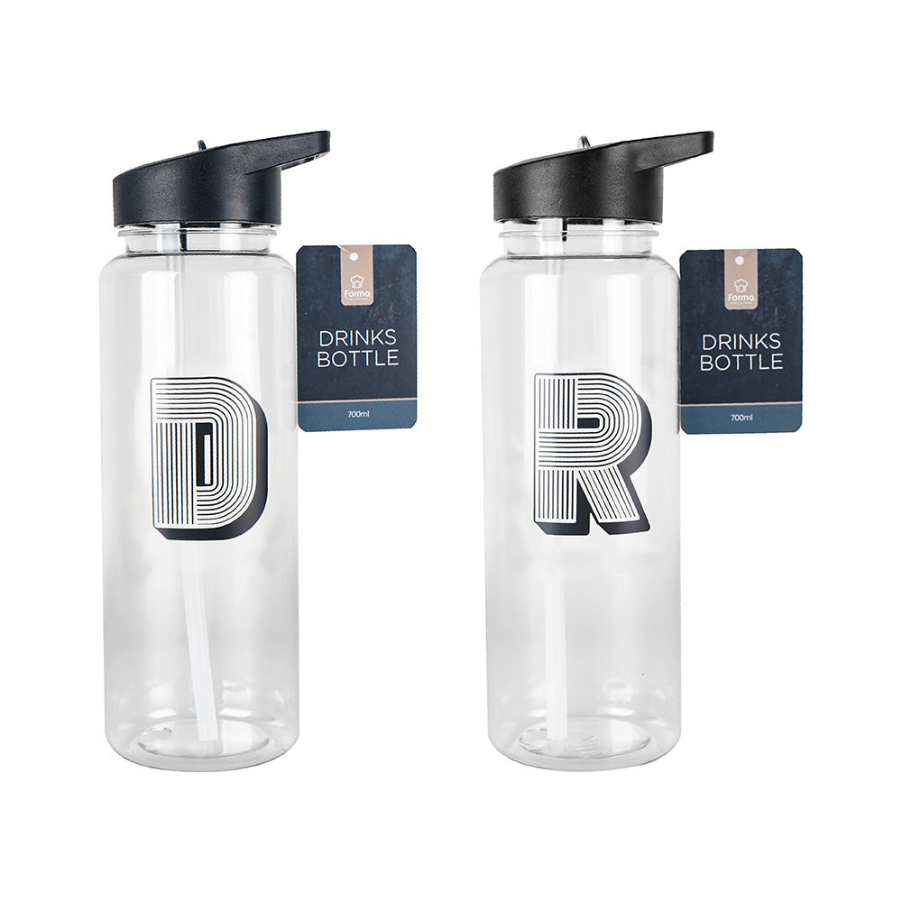 Letter Bottle D&R 700ML Monogrammed Water Bottle BPA Free – Selected Finds