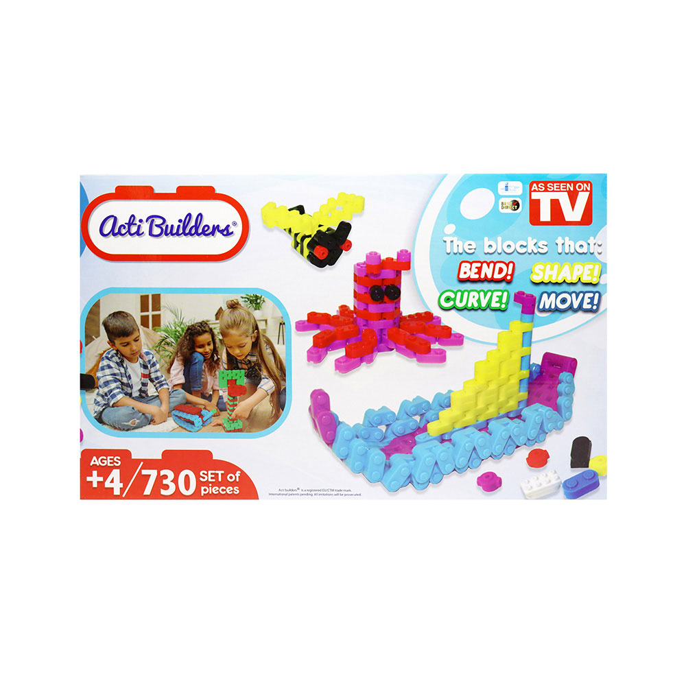 730PC Flexible Plug-in Building Blocks Toy Construction Set – Selected ...