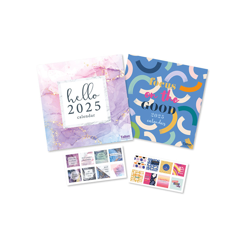 2025 Illustrated Square Monthly Calendar ¨C Wall Planner with Art ...