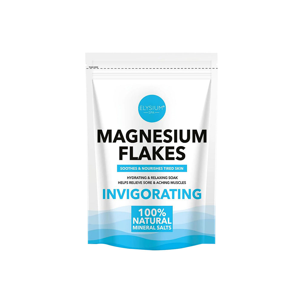 Elysium Spa Natural Mineral Bath Salts Magnesium Flakes 500g - Pure ...