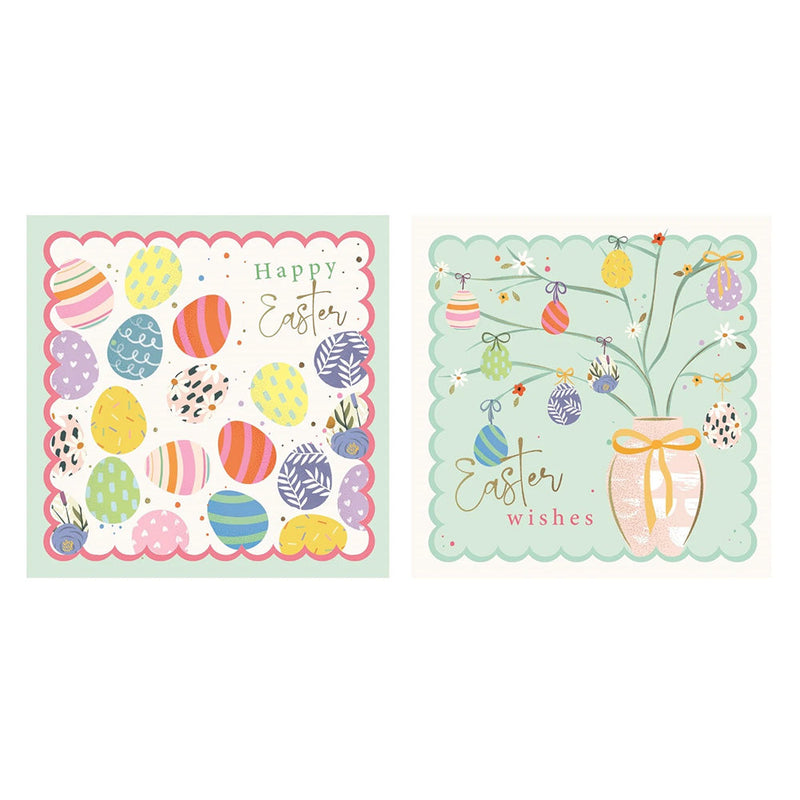 Easter Greetings Cards & Envelopes Pack of 8 | Spring Easter Party ...