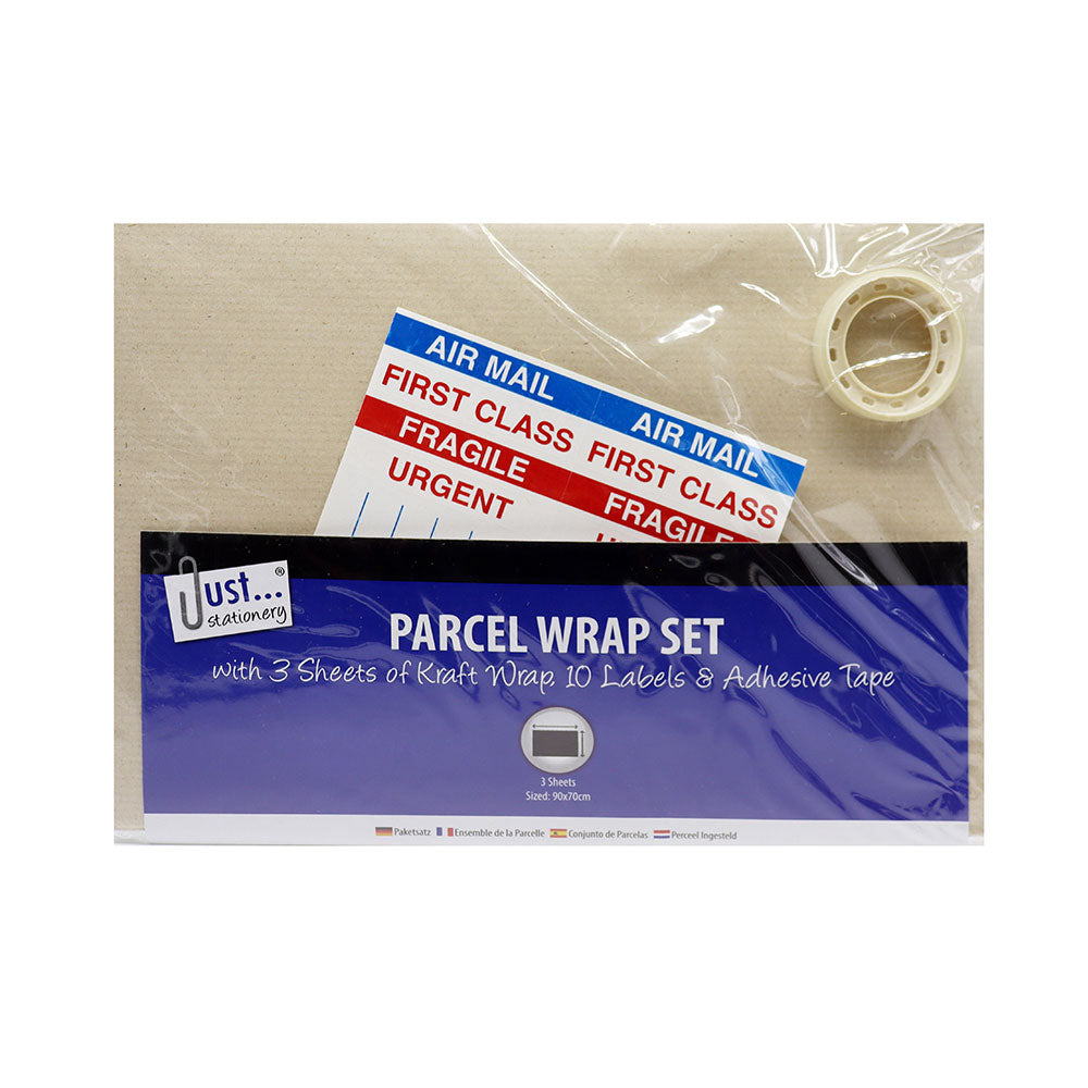 Parcel Wrap Set with Tape & Wrapping Paper Essentials – Selected Finds