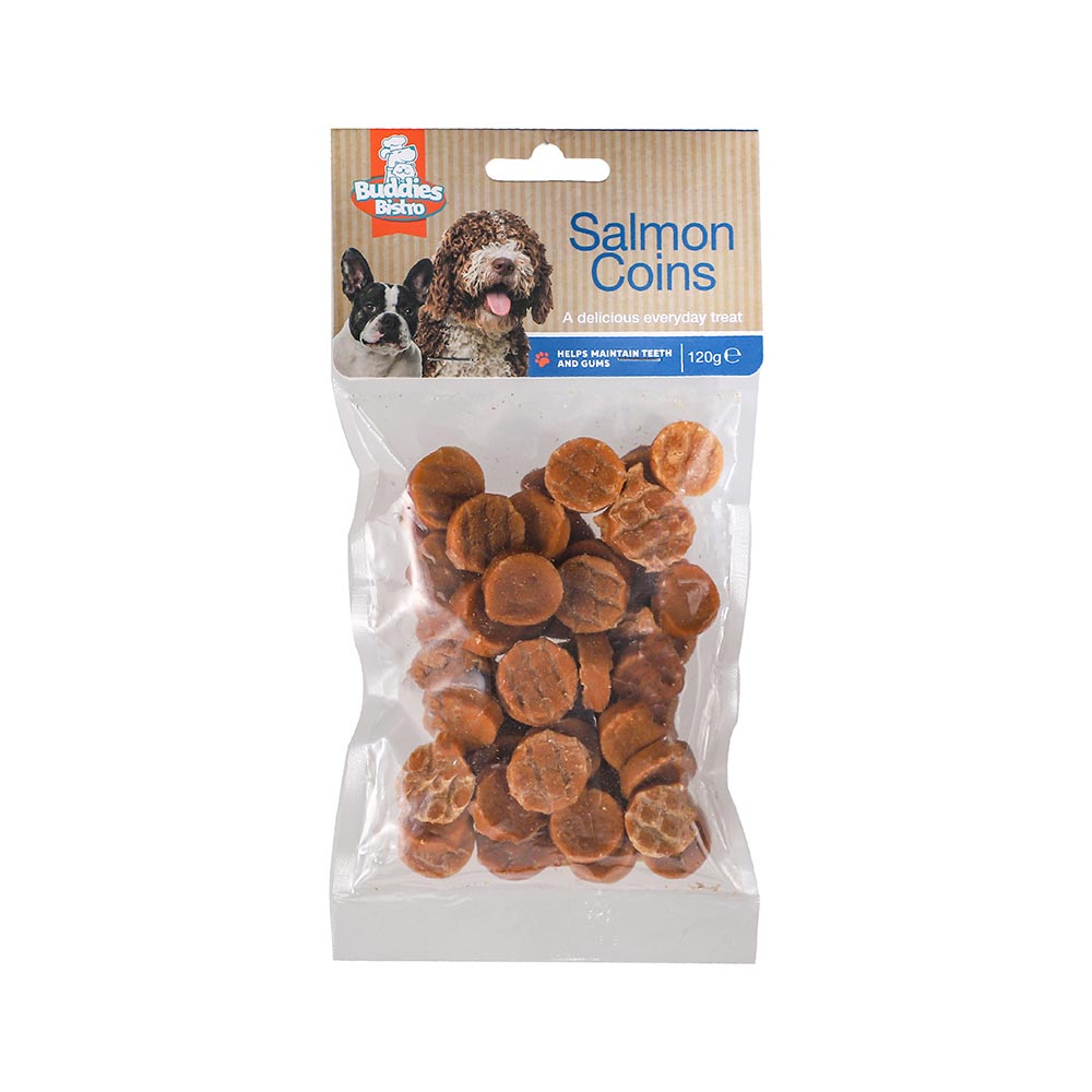 Delicious Treat Salmon Coins 120g – Selected Finds