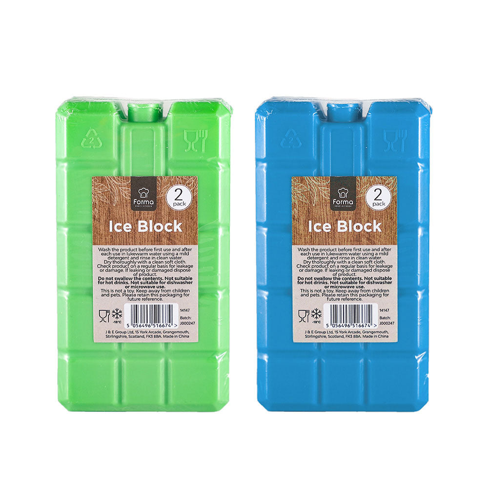Ice Blocks 2PK x 200g ¨C Reusable Cool Packs for Lunch & Travel ...